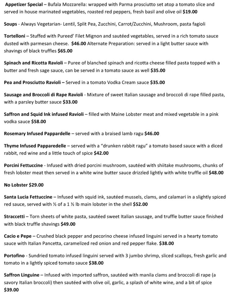 Specialties – New MarcellinoRistorante.com